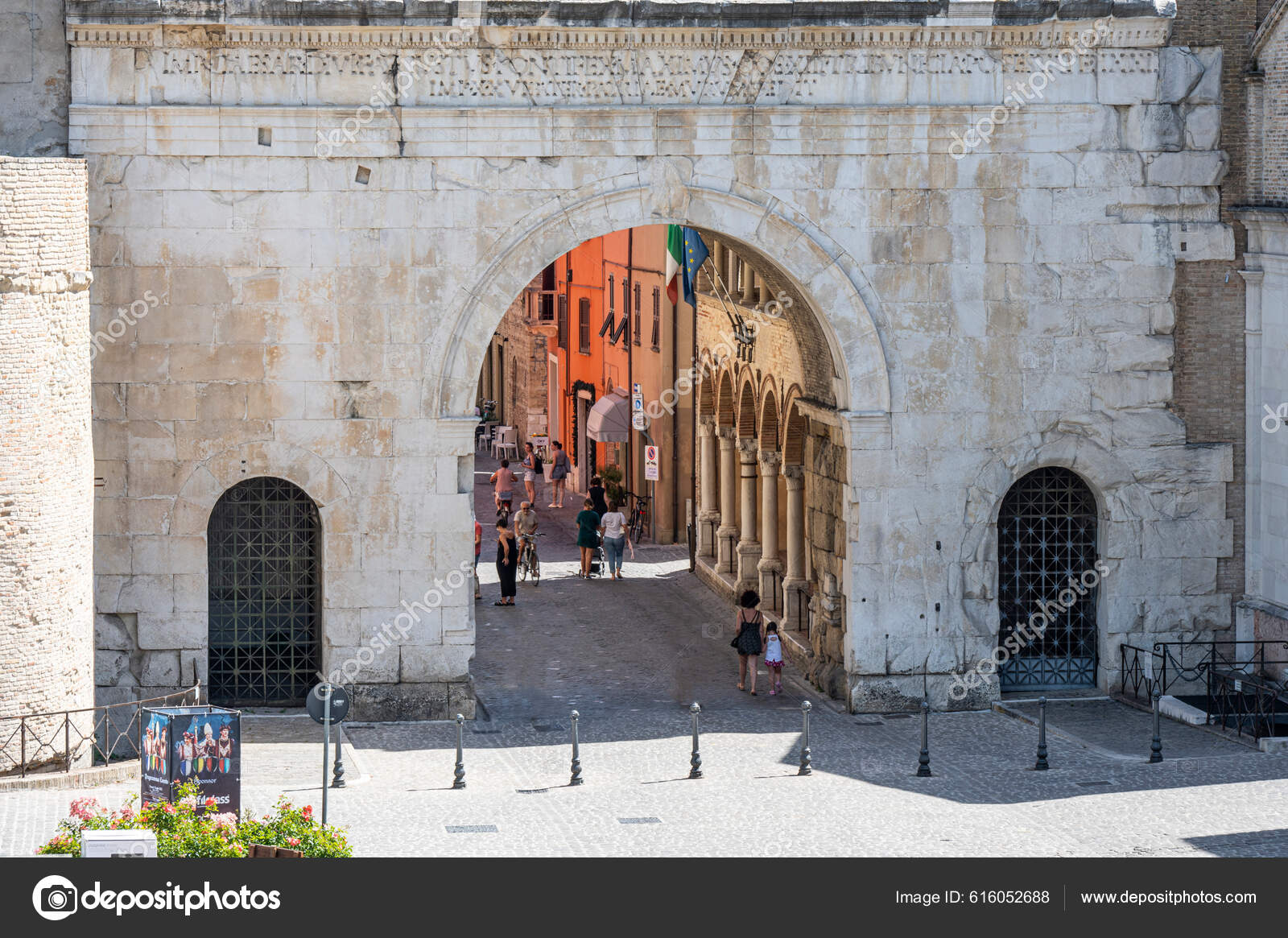 Fano Italy 2022 Beautiful Famous Arch Augusto Fano – Stock Editorial ...