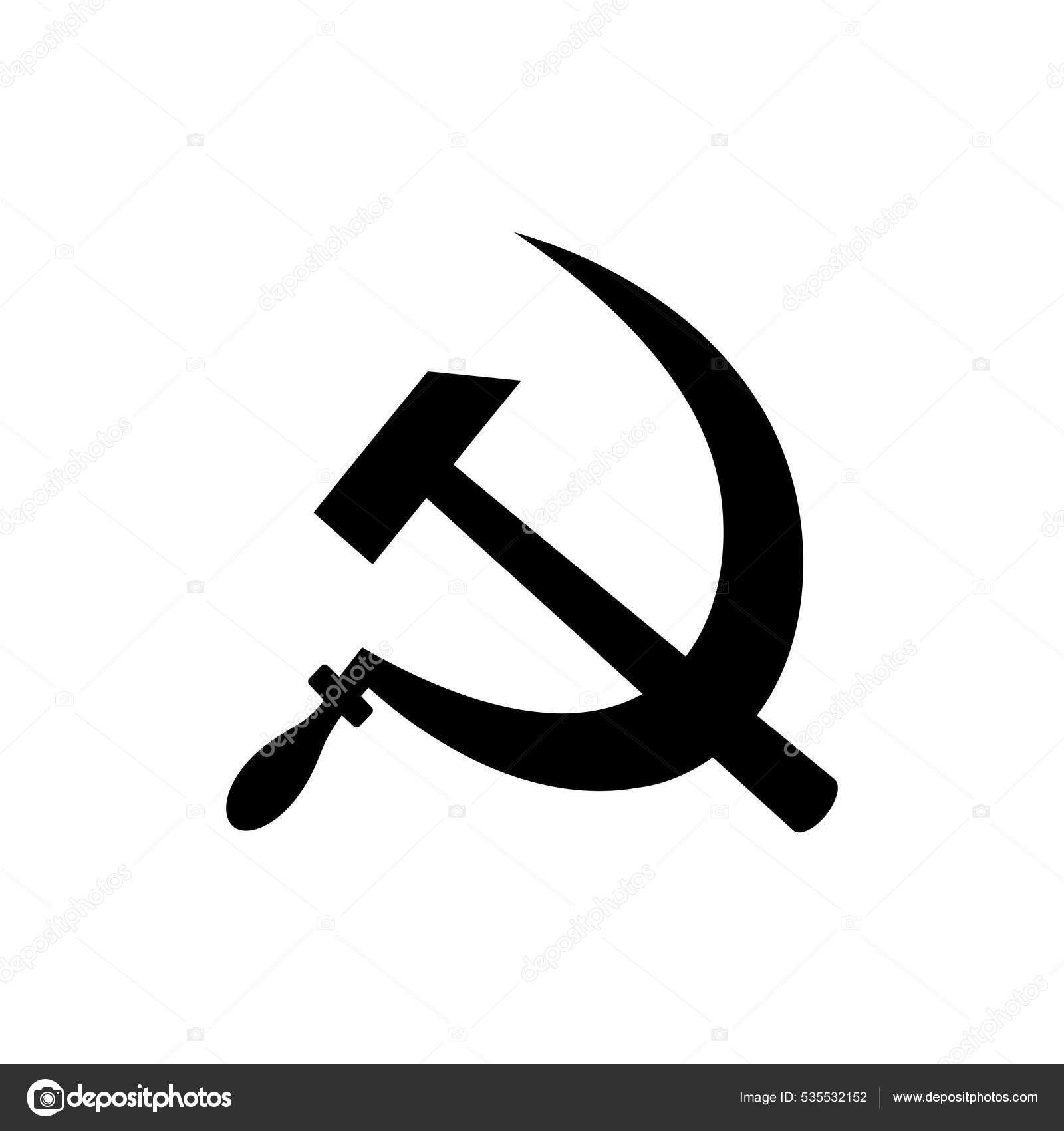 Vettoriale stockMartello Falce Isolati Sfondo Bianco Vettore Martello ...