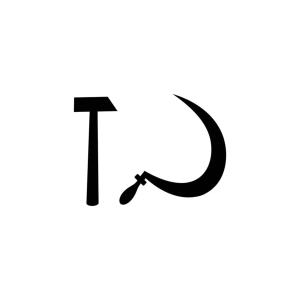 Hammer Sickle Isolated White Background Vector Hammer Sickle Isolated ...