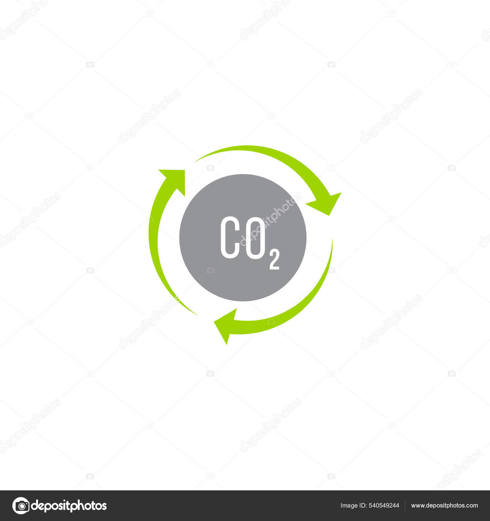 Carbon Dioxide Capturing Logo Design Concept Vector Illustration Stock ...