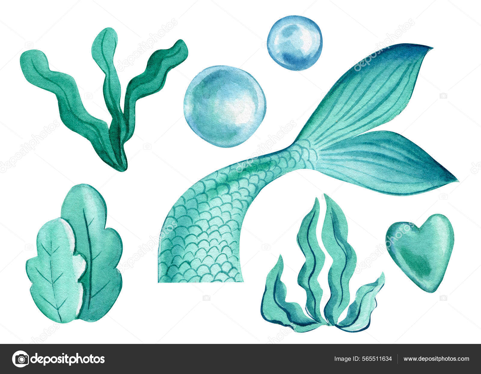 Mermaid Tails Drawing