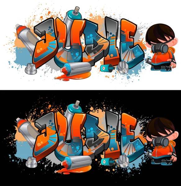Happy Graffiti Words Cool Graffiti Name Illustration Inspired Graffiti ...