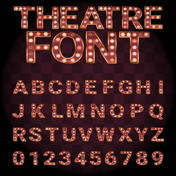Theatre font imágenes de stock de arte vectorial | Depositphotos