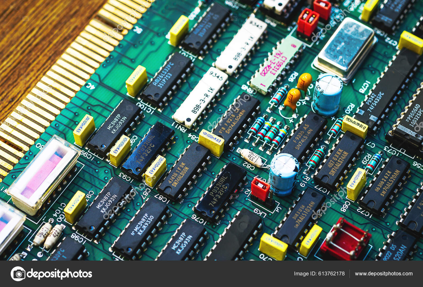 Close Electronic Circuit Board Electronic Devices Computer Circuit Cpu ...