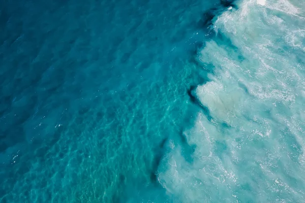 Top View Blue Ocean Water Wave Aerial View Stock Photo by ©Keola 550120894