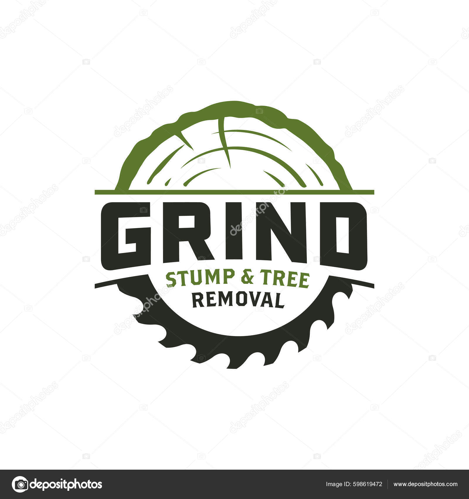 Stump Removal Logo Design Stock Vector Image by ©cahyaandriaa.gmail.com ...