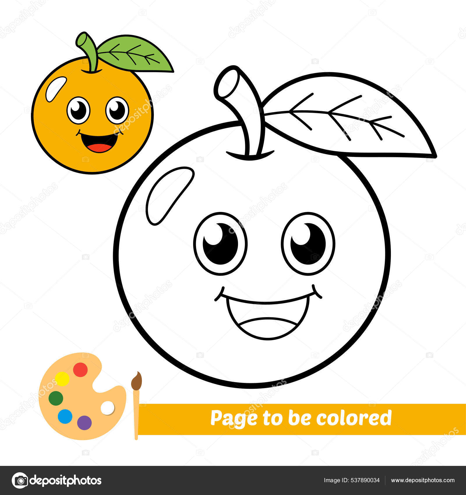 Naranja Para Colorear Naranja Para Colorear