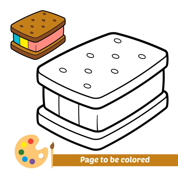 Ice Cream Sandwich Coloring Pages