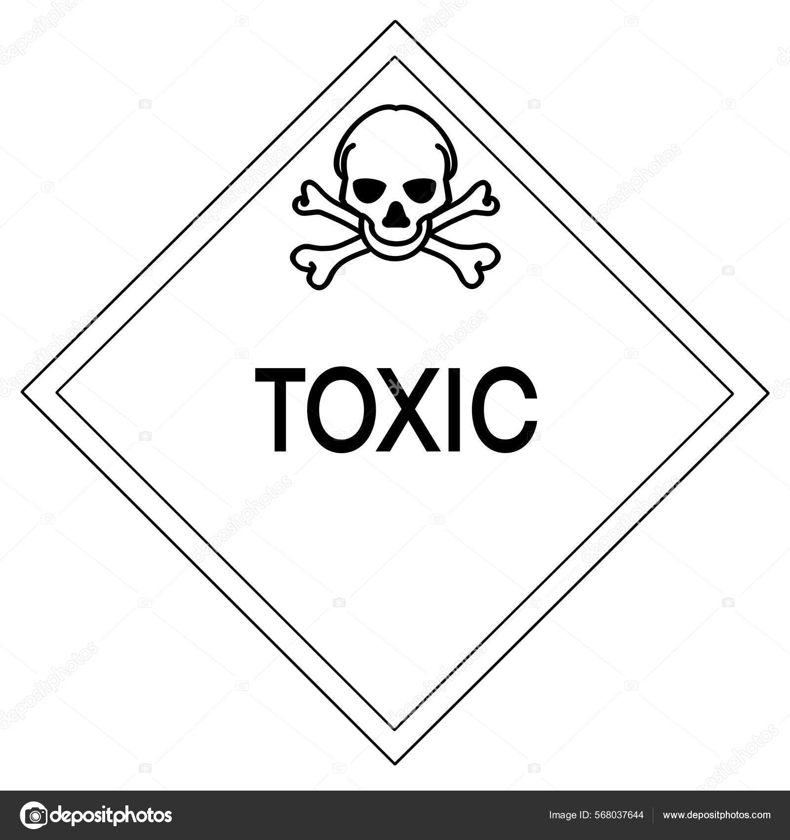 Toxic Symbol Used Warn Hazards Symbols Used Industry Laboratory Stock ...