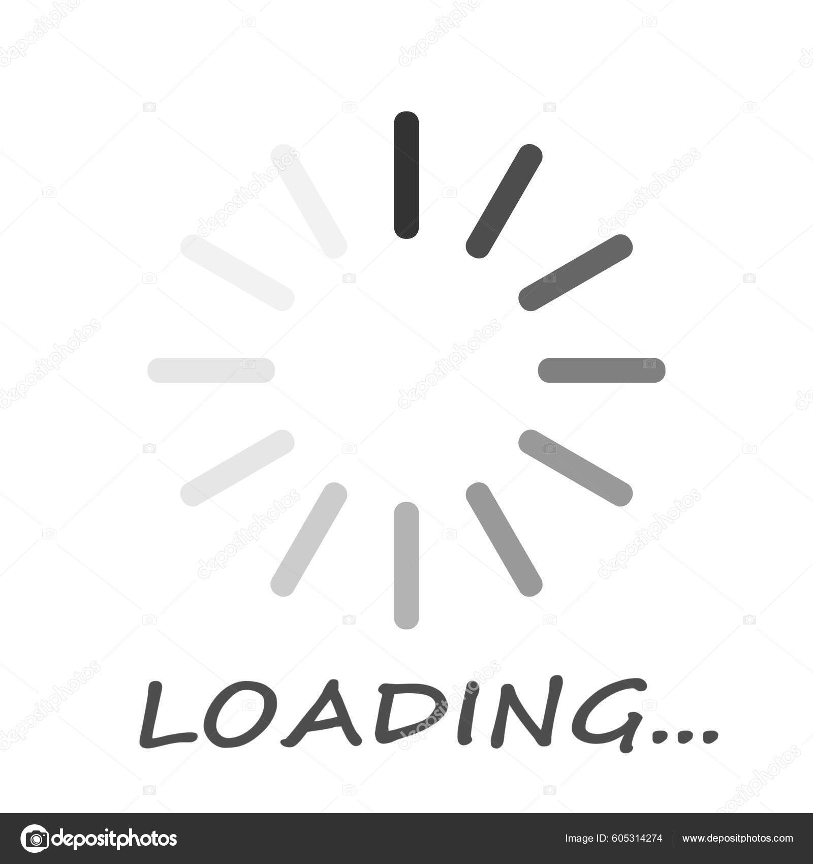 Load Icon Vector Loading Symbol Vector Isolated White Background Vector ...