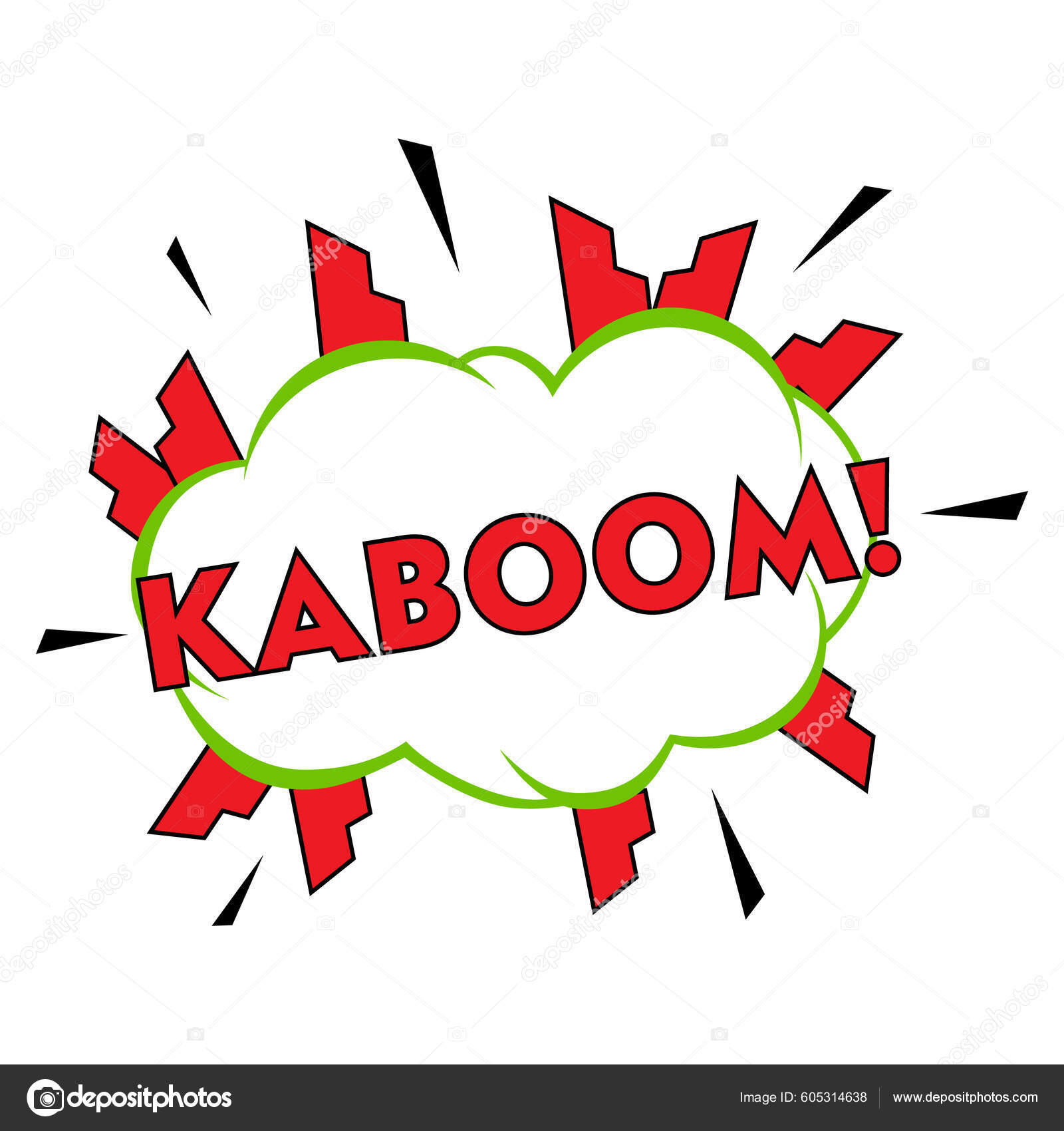 Kaboom Vector Kaboom Illustration Yellow And Orange Text, White