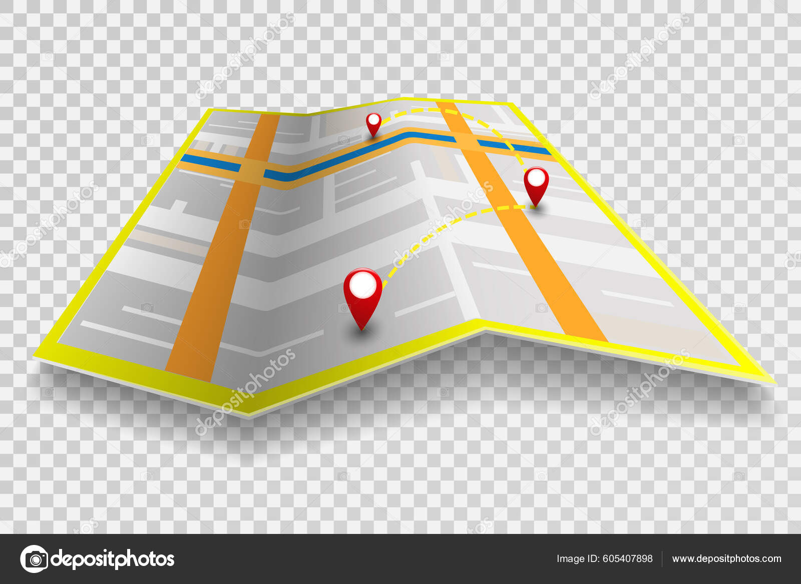 City Map Marker Vector Icon Transparent Background Stock Vector by ...