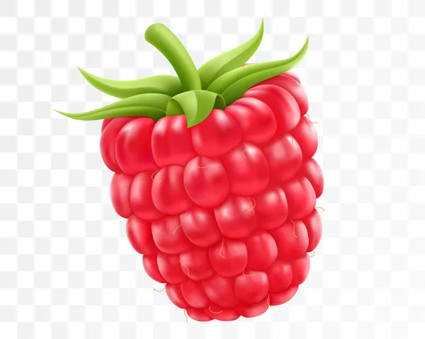 Raspberry Background Flying Raspberry Green Leaf Transparent Background ...