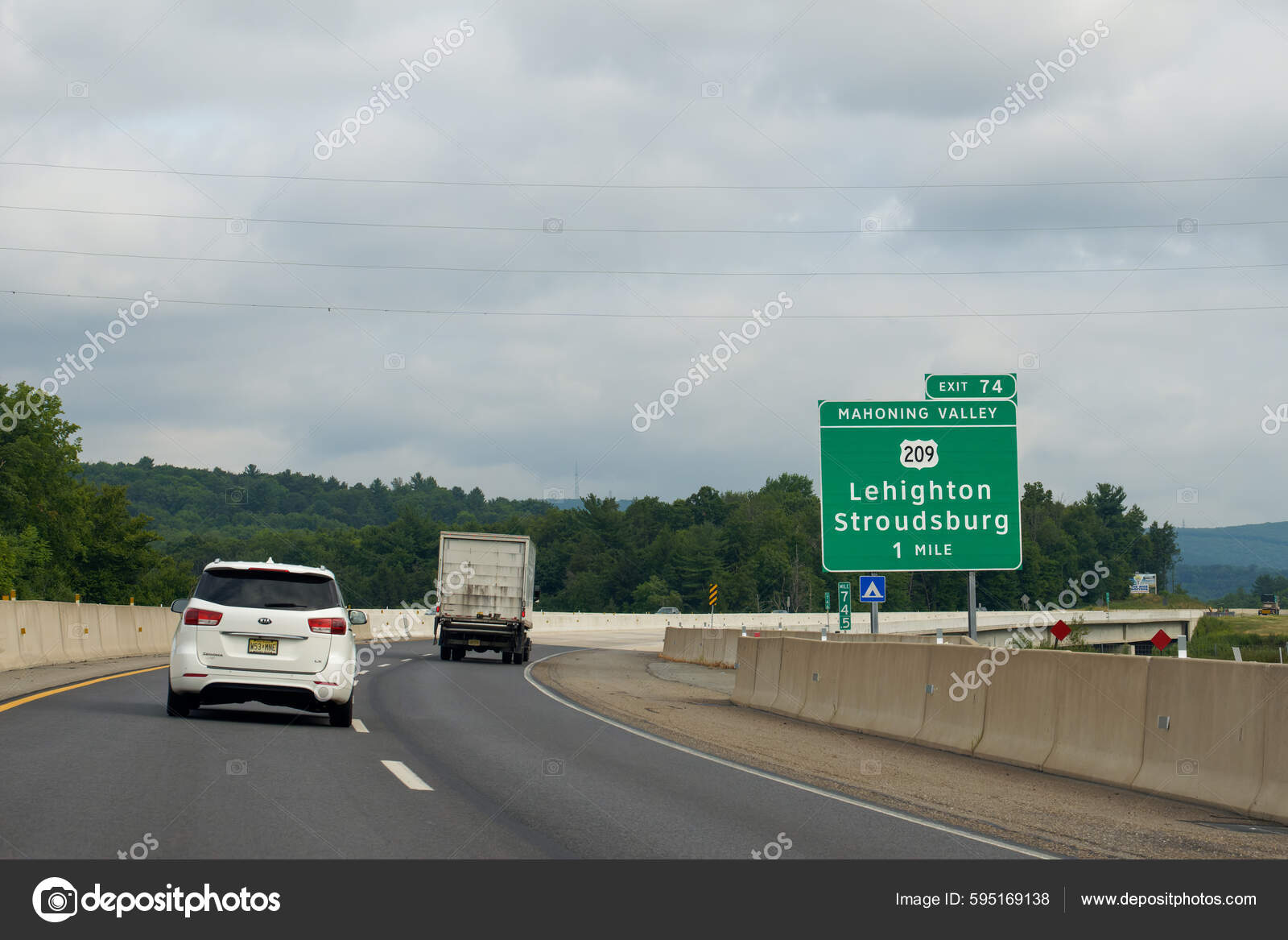Lehighton July 2022 Mahoning Valley Exit Sign Northeast Extension ...