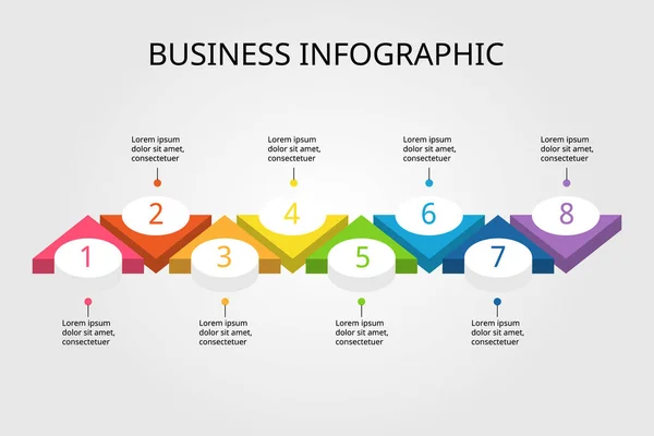 Timeline Graph Chart Template Infographic Presentation Element Stock ...
