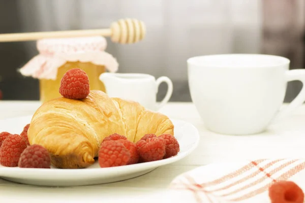 Croissants and afternoon tea Stock Photos, Royalty Free Croissants and ...