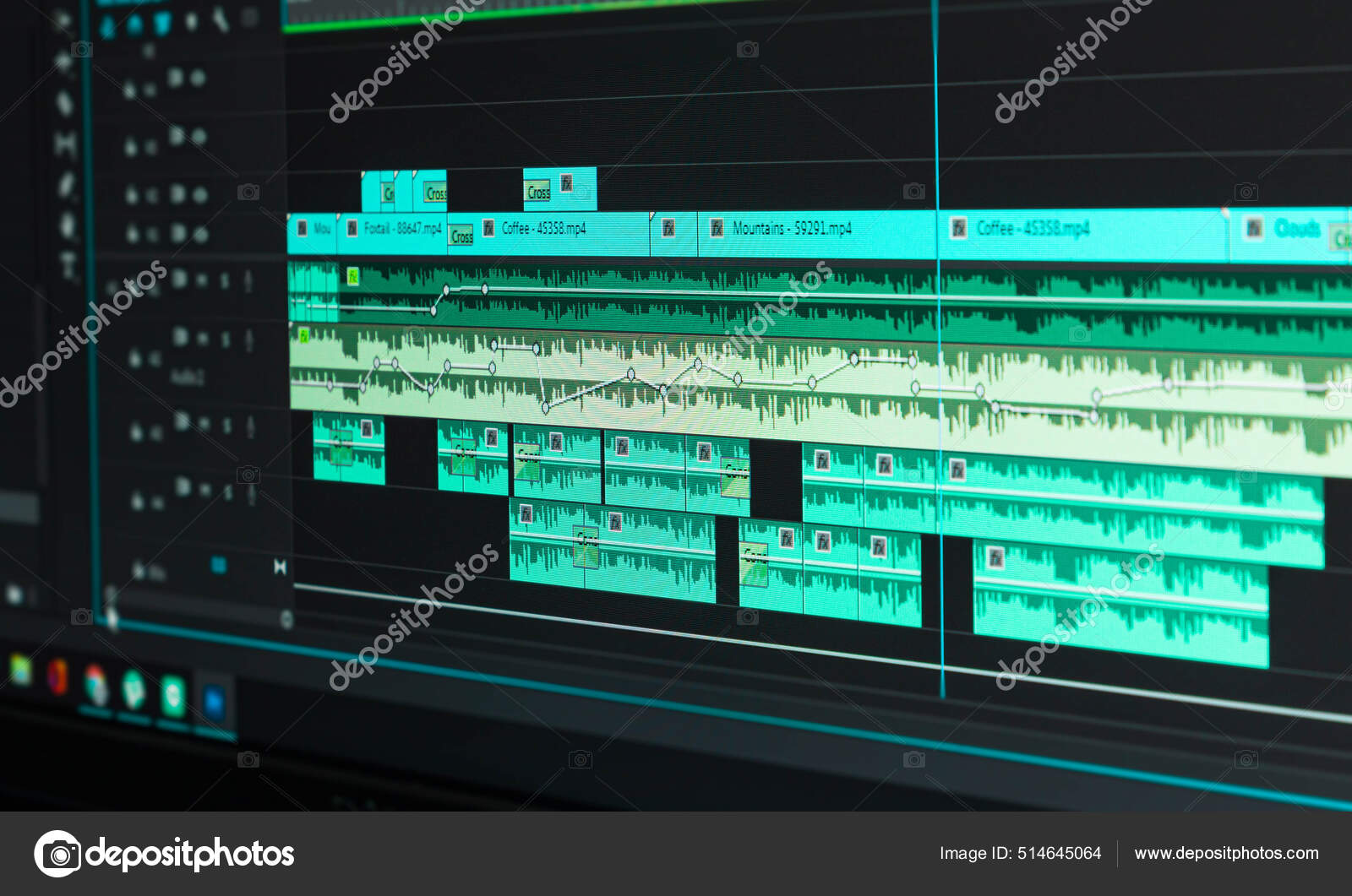 Video Editing Time Line Computer Screen — Stock Photo © BOXBOY558 ...