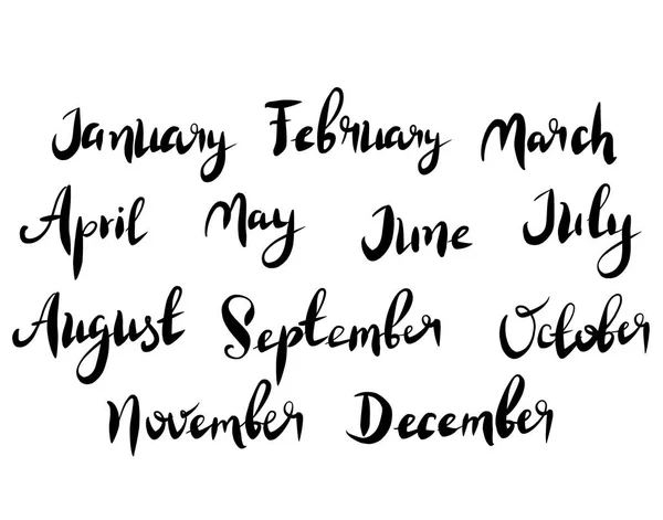 Handwritten months calligraphy Stock Photos, Royalty Free Handwritten ...