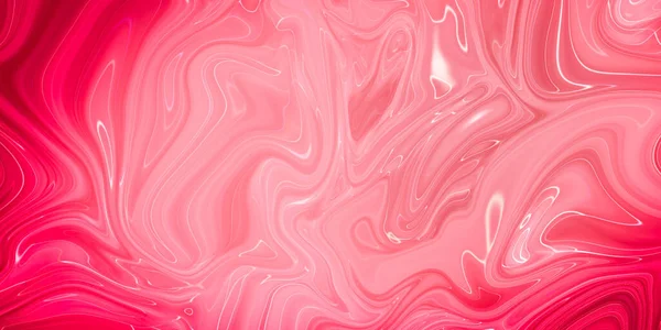 Creative abstract mixed red color painting with marble liquid effect ...