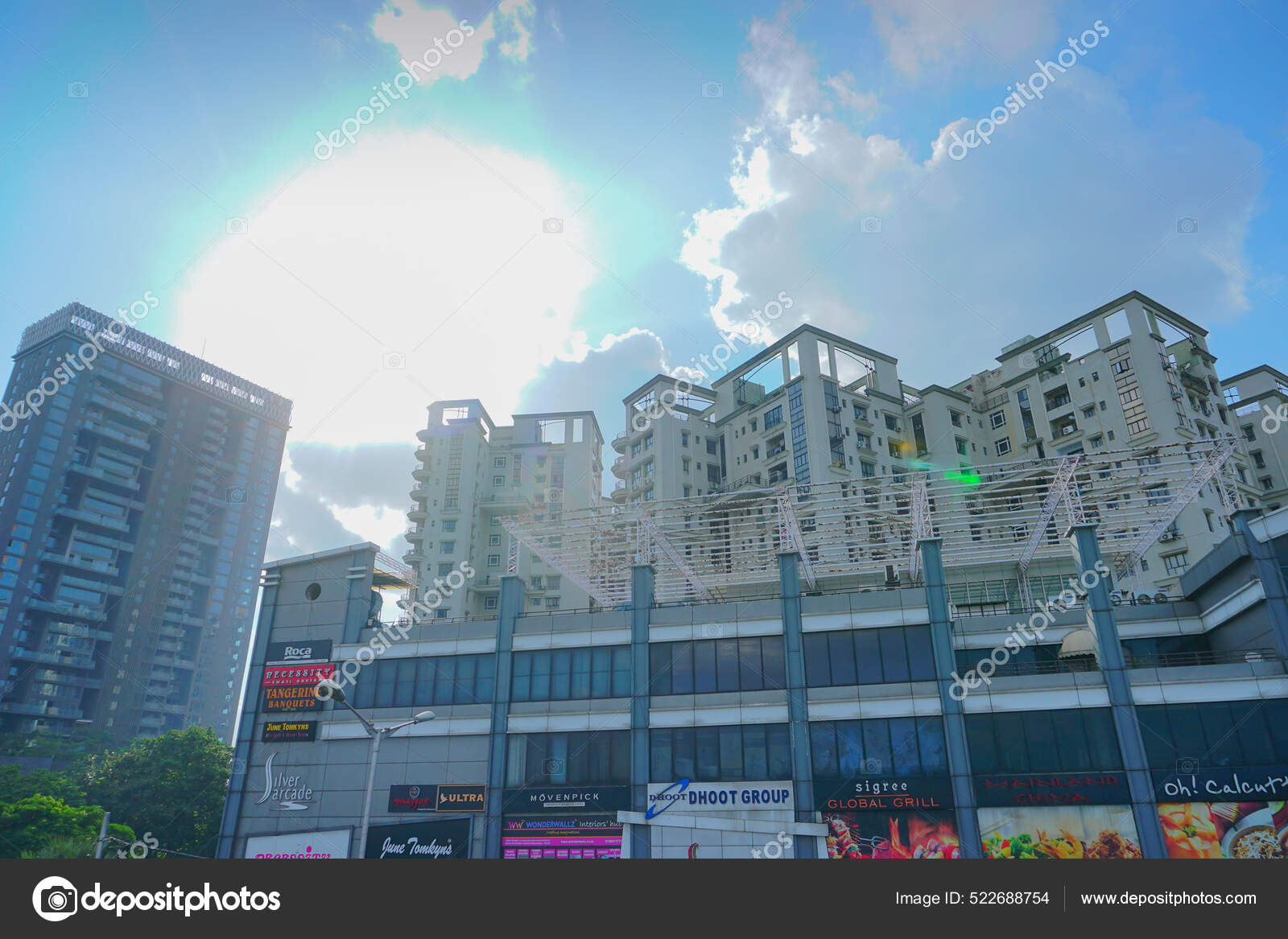 Kolkata West Bengal India 20Th July 2019 Kolkata Cityscape Modern ...