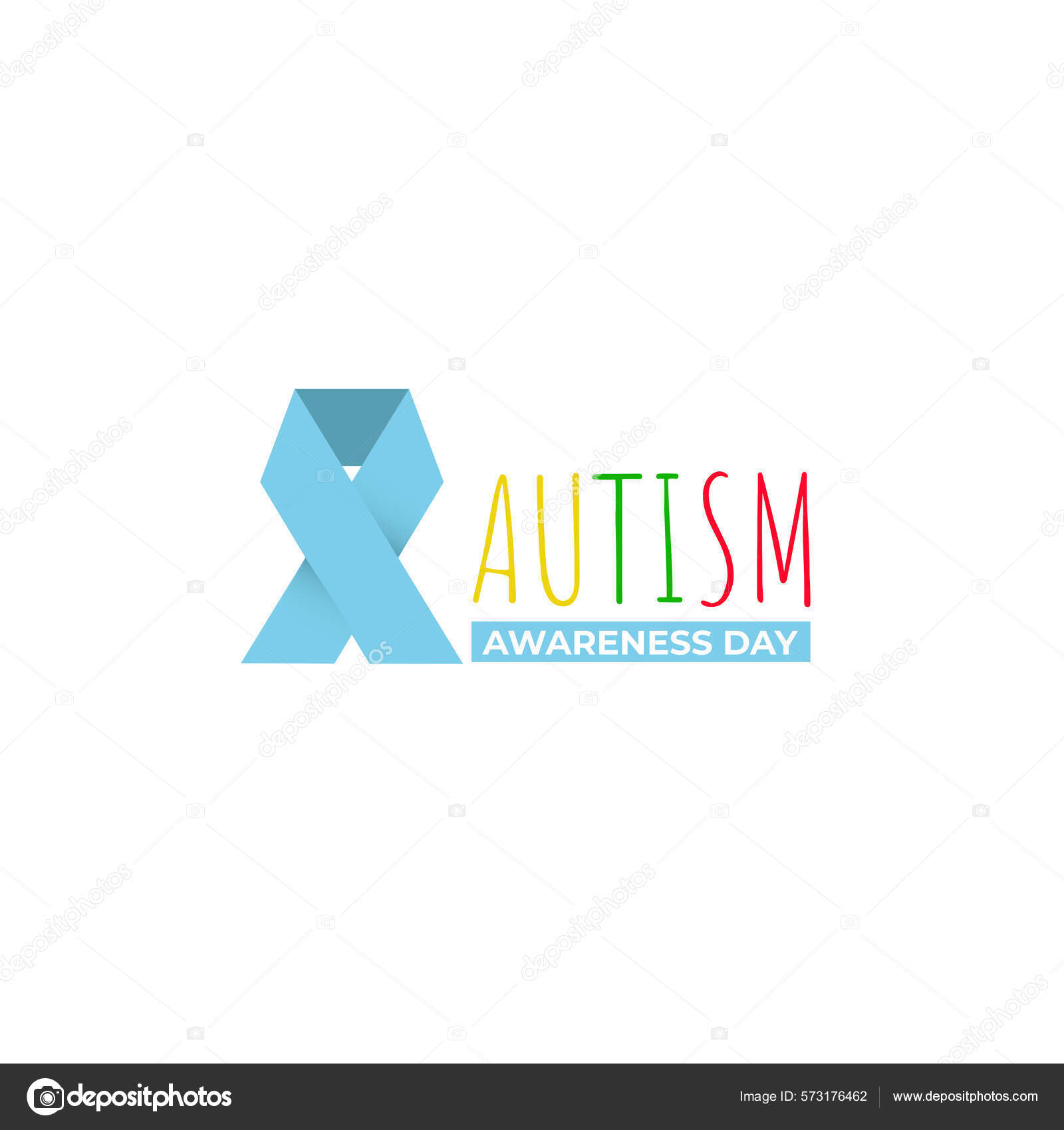 Autismo Conciencia Mes Logo Diseño Vector Vector de stock #573176462 de ...