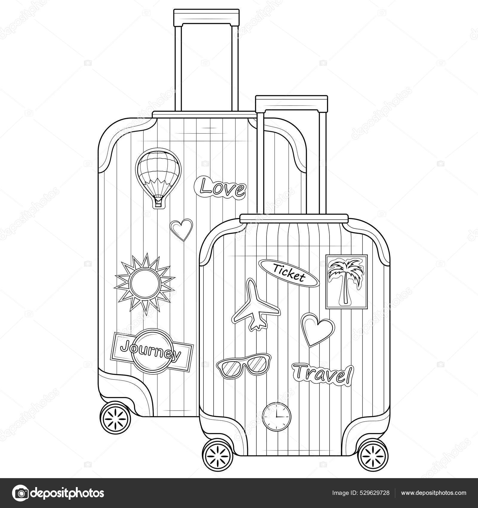 Mala Com Stickers Coloring Livro Antistress Para Crianças Adultos ...