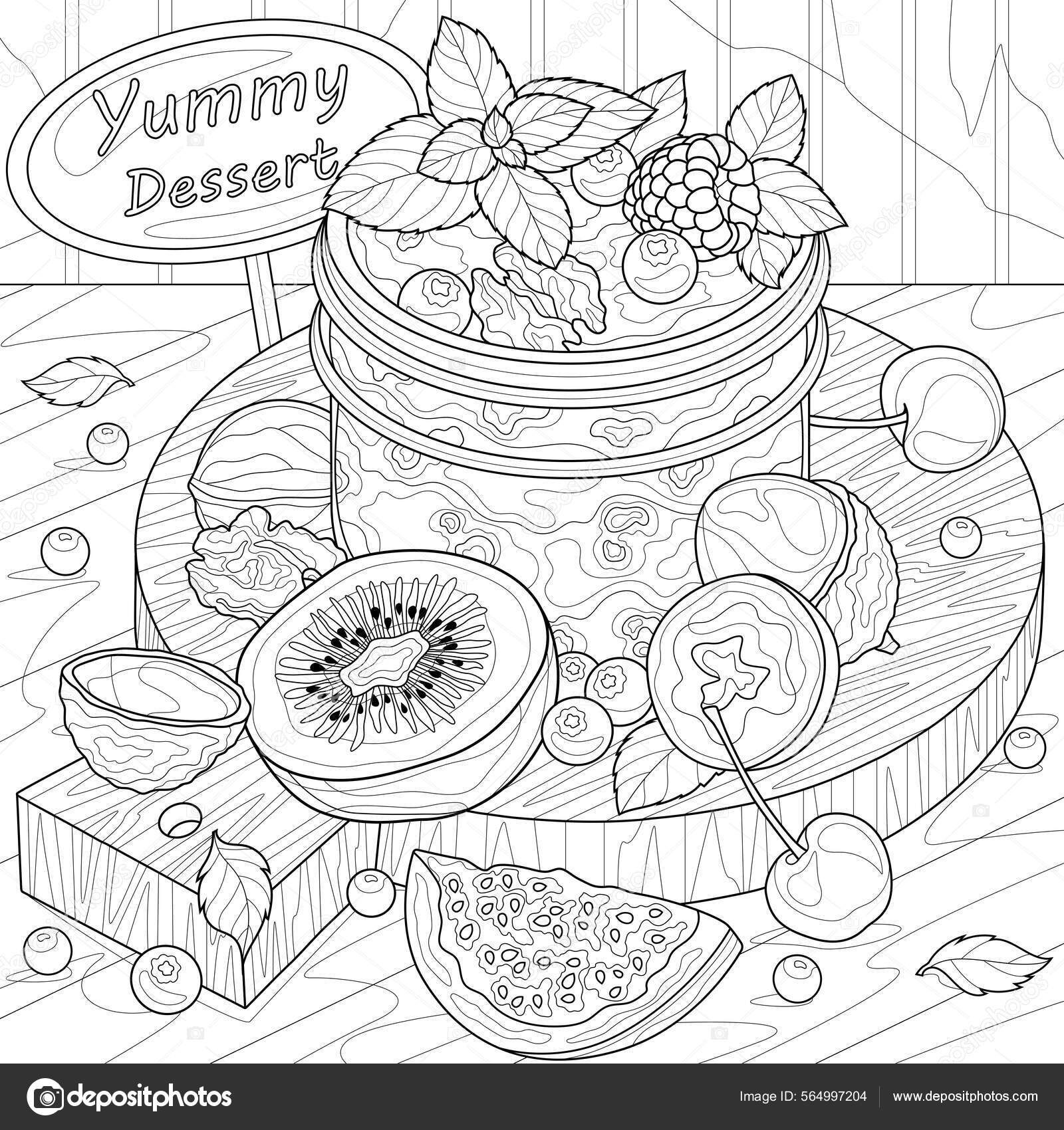 Nuts Coloring Book Pages