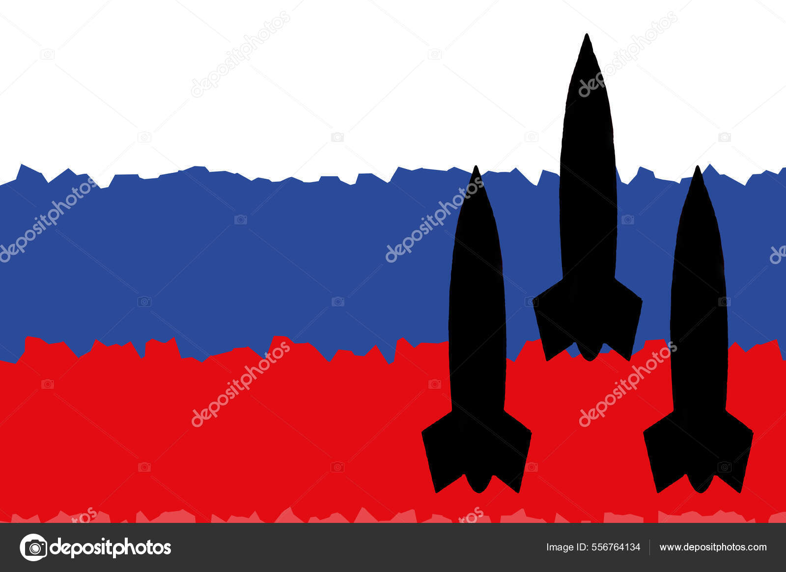Russia Nuclear Weapons Russia Flag Nuclear Weapons Symbol Missile ...