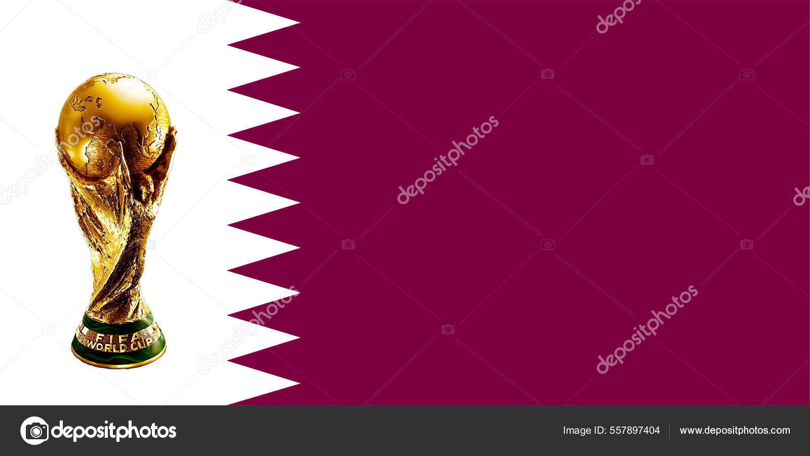 Qatar 2022 Fifa World Cup 2022 Banner Theme World Championship – Stock ...