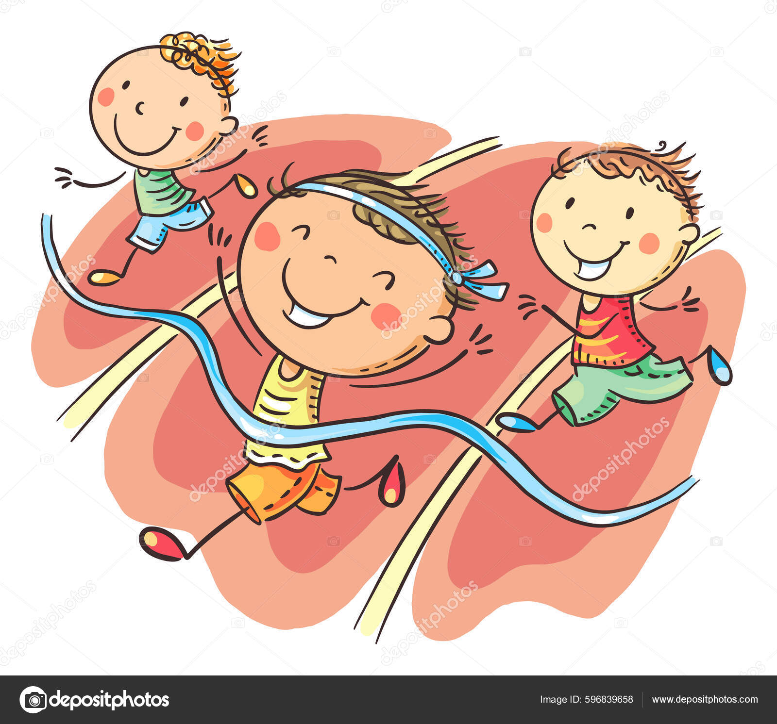 Marathon Runner Clipart Kids