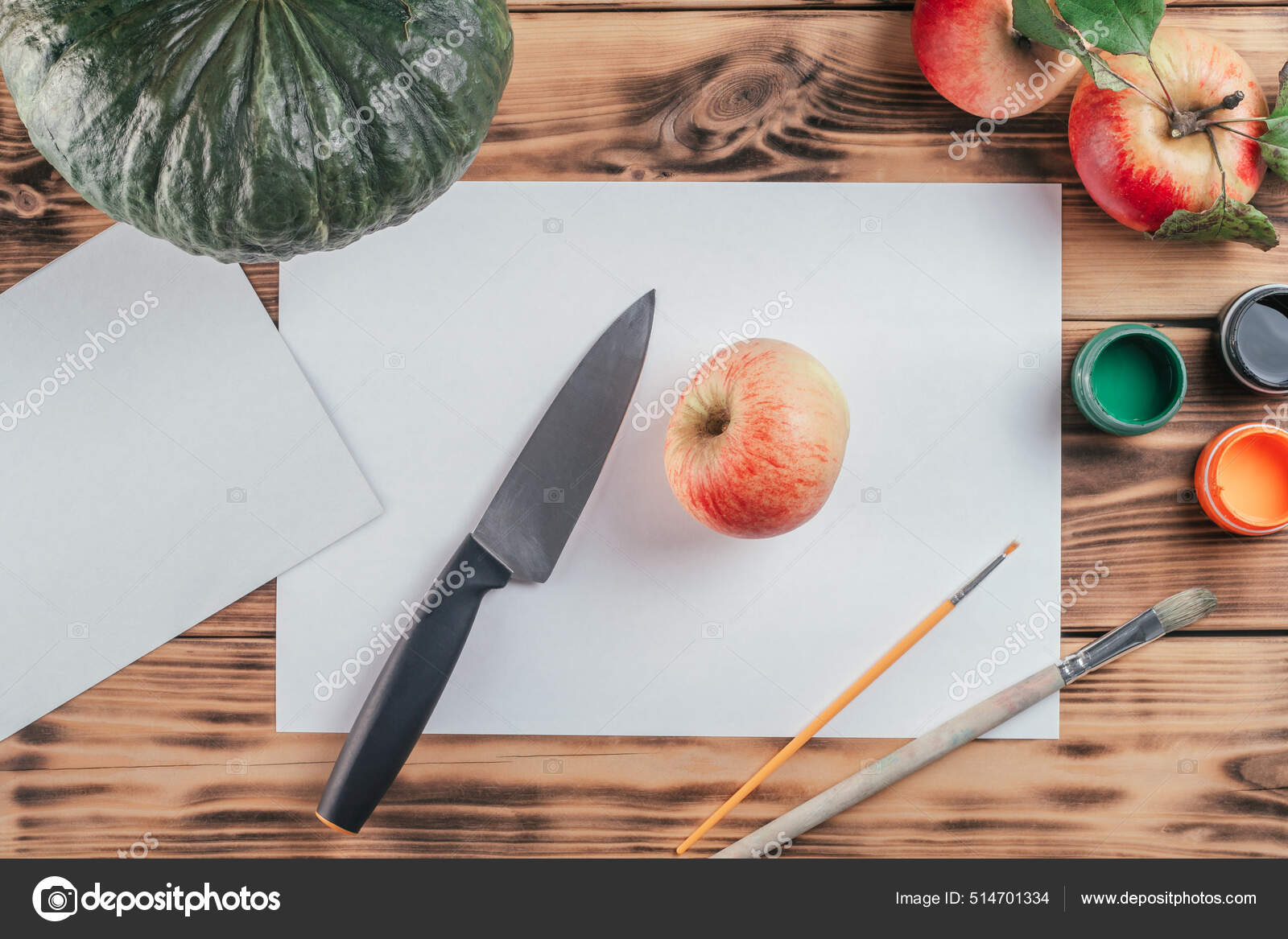 Step Step Halloween Children Tutorial Pumpkin Apple Prints Step You ...