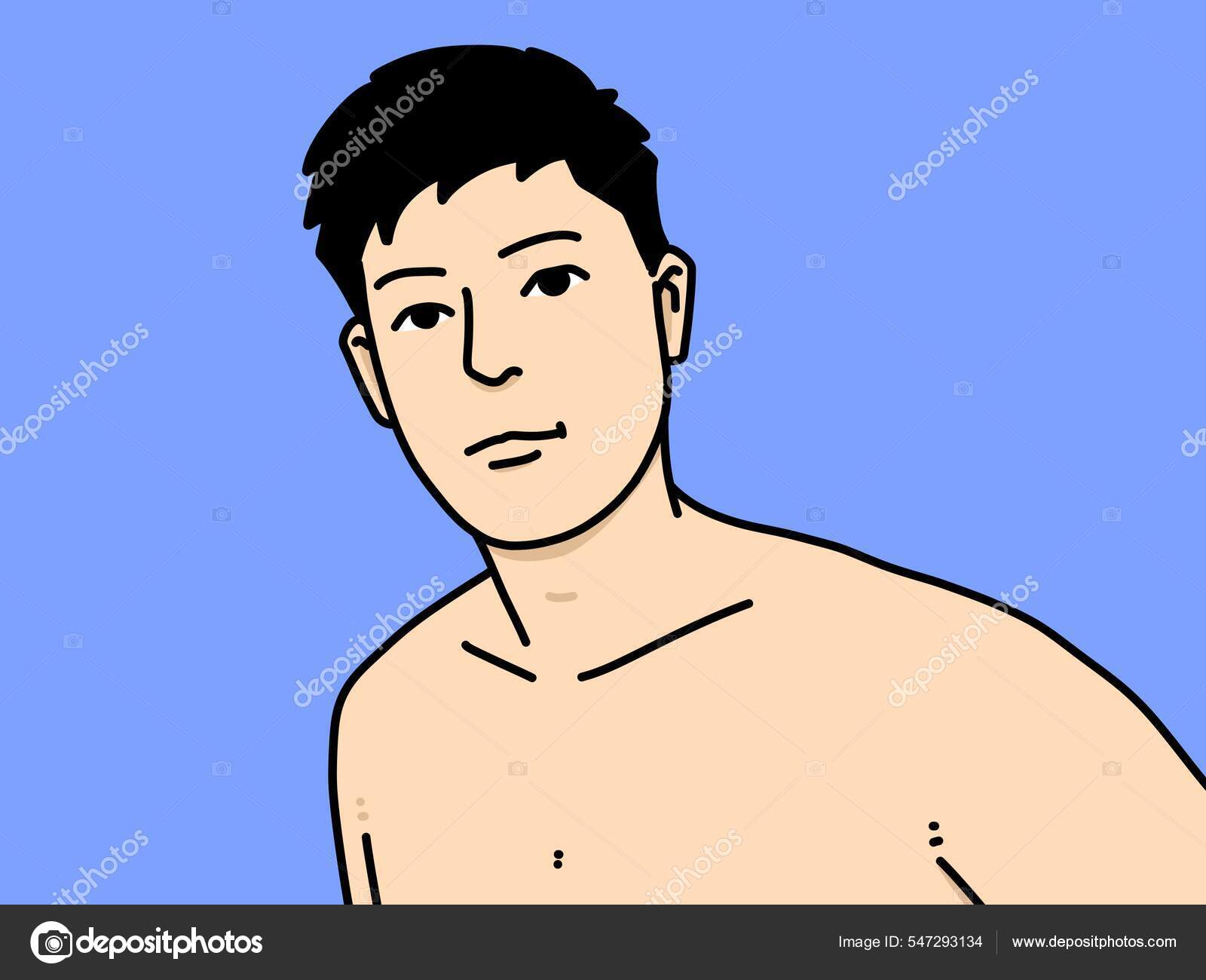 Cute Man Cartoon Blue Background Stock Illustration by ©pongsak14 ...