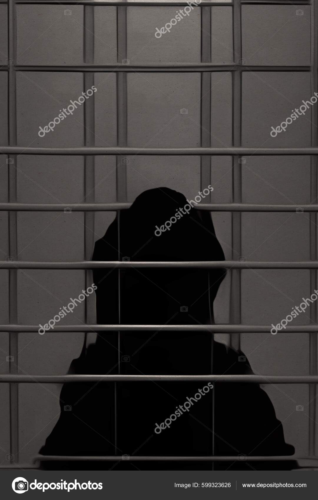 Black White Photo Prison — Stock Photo © pongsak14 #599323626