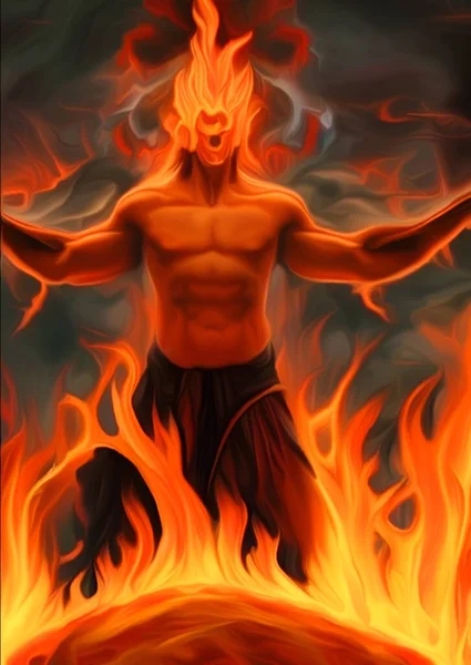 Male Fire Elemental