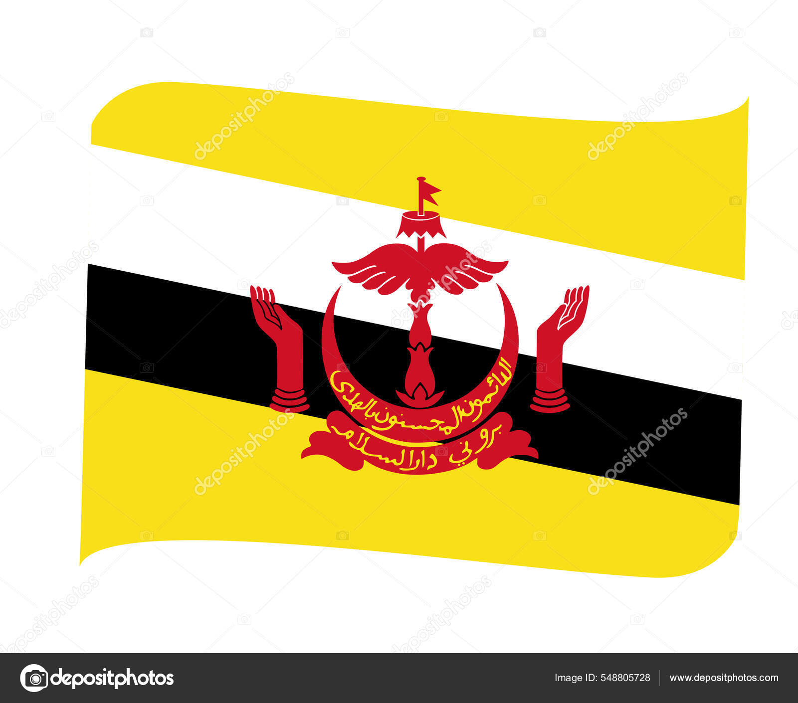 Brunei Flag Logo