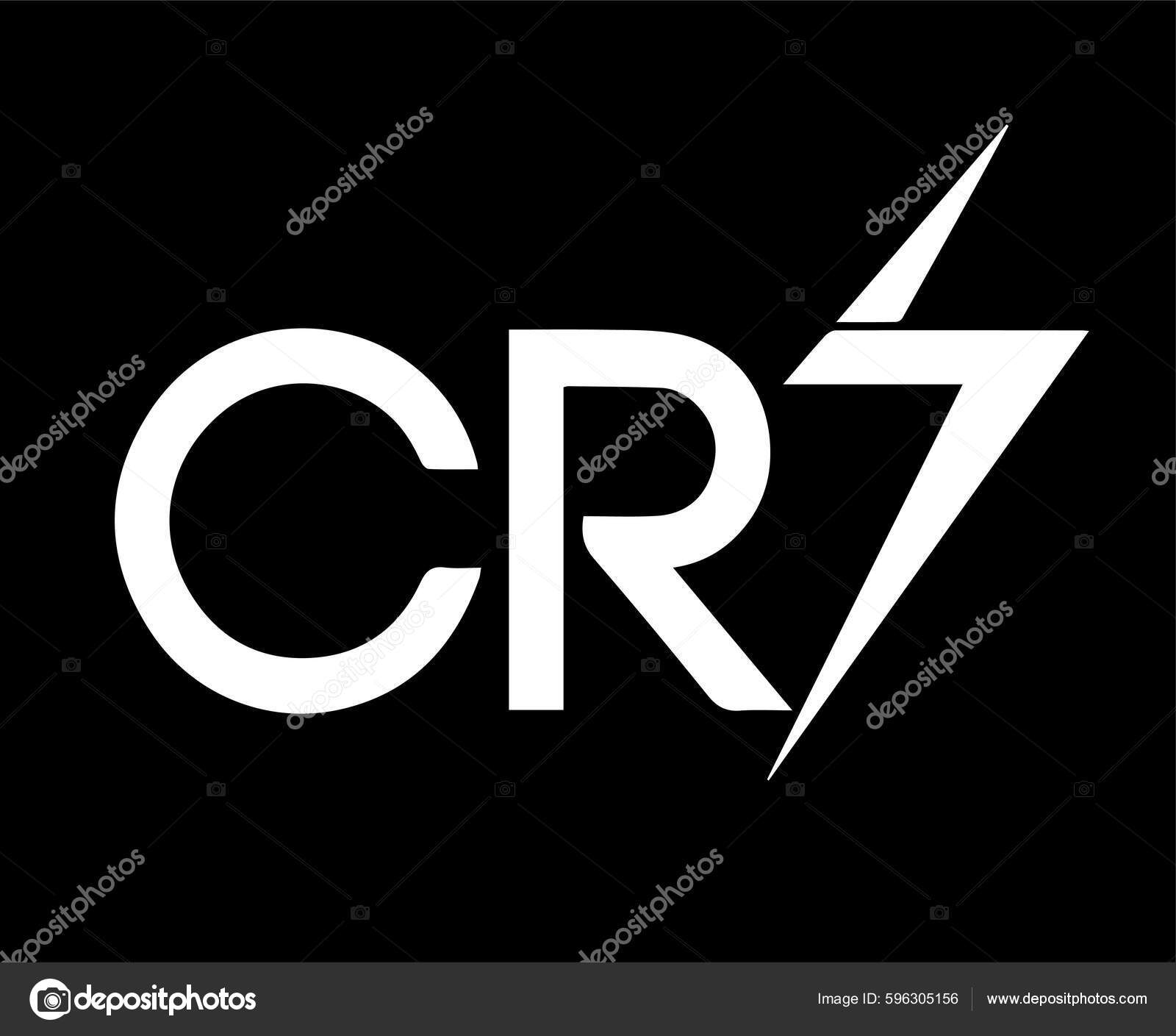 Logo Símbolo Cr7 Diseño Ropa Blanca Icono Fútbol Abstracto Vector ...