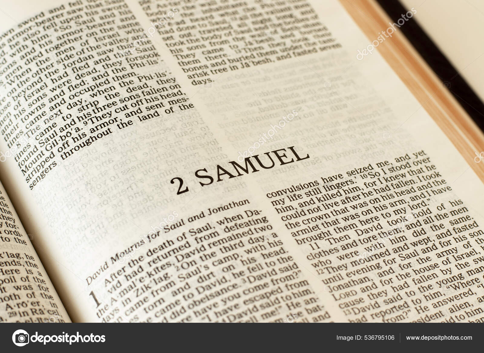 Samuel Holy Bible Old Testament Prophet Open Scripture Book Inspired ...