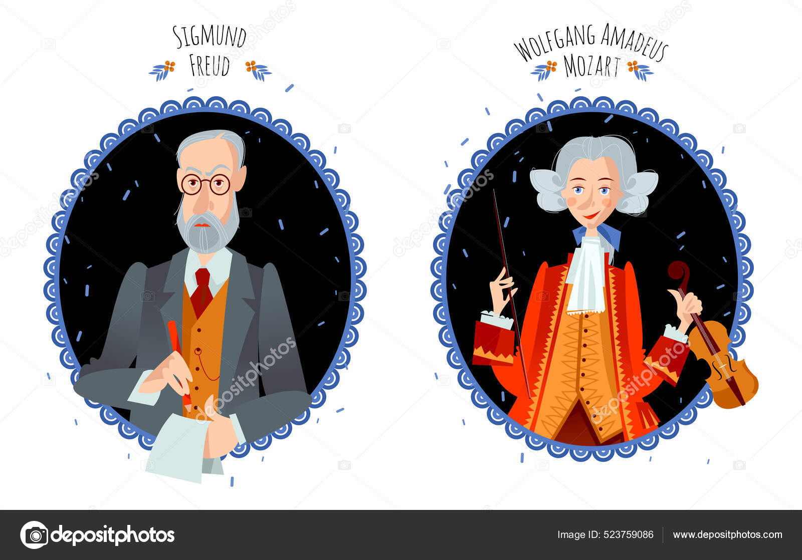 Wolfgang Amadeus Mozart Educational Background Clipart