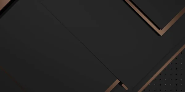 Abstract Black Gold Frame Background Text Content Layout Illustration ...