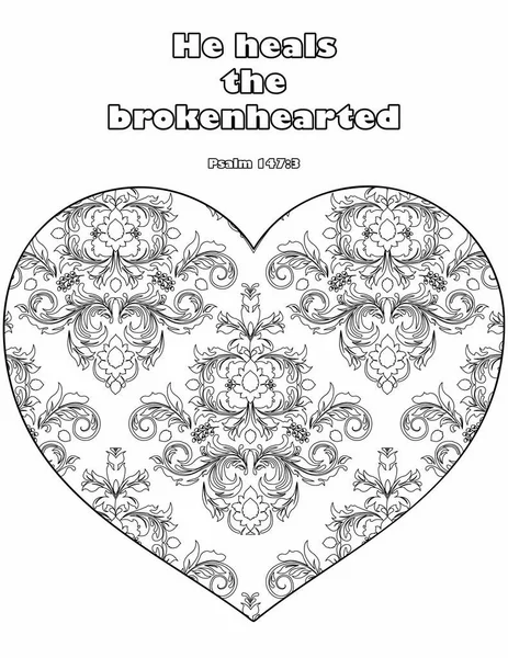 Página Para Colorir Adultos Versículo Bíblico imagem vetorial de ...