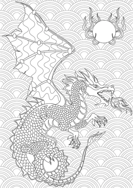 Colorir dragao Vector Art Stock Images | Depositphotos