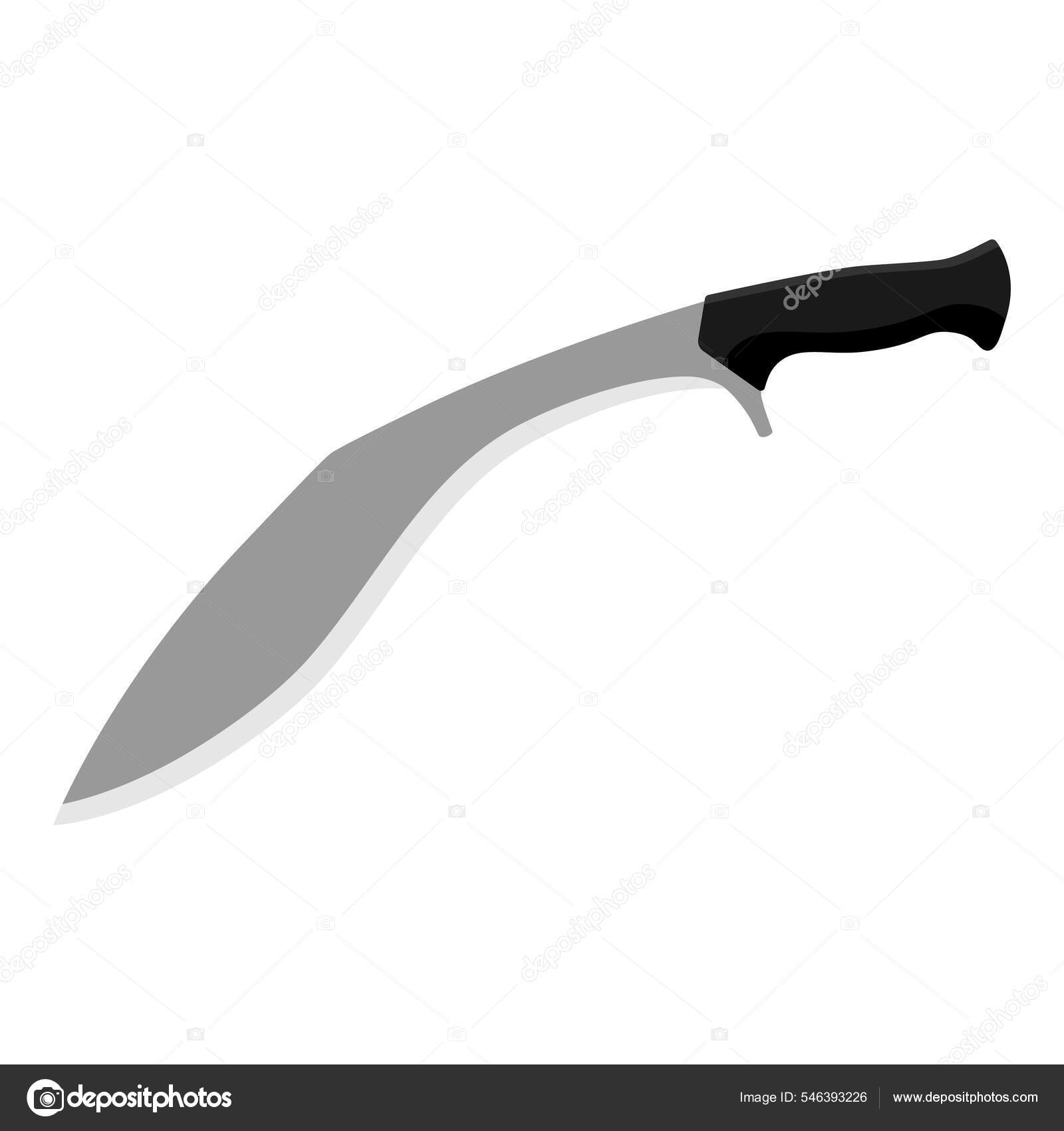 Machete Vector Isolated White Background Stock Vector by ©viktorijareut ...
