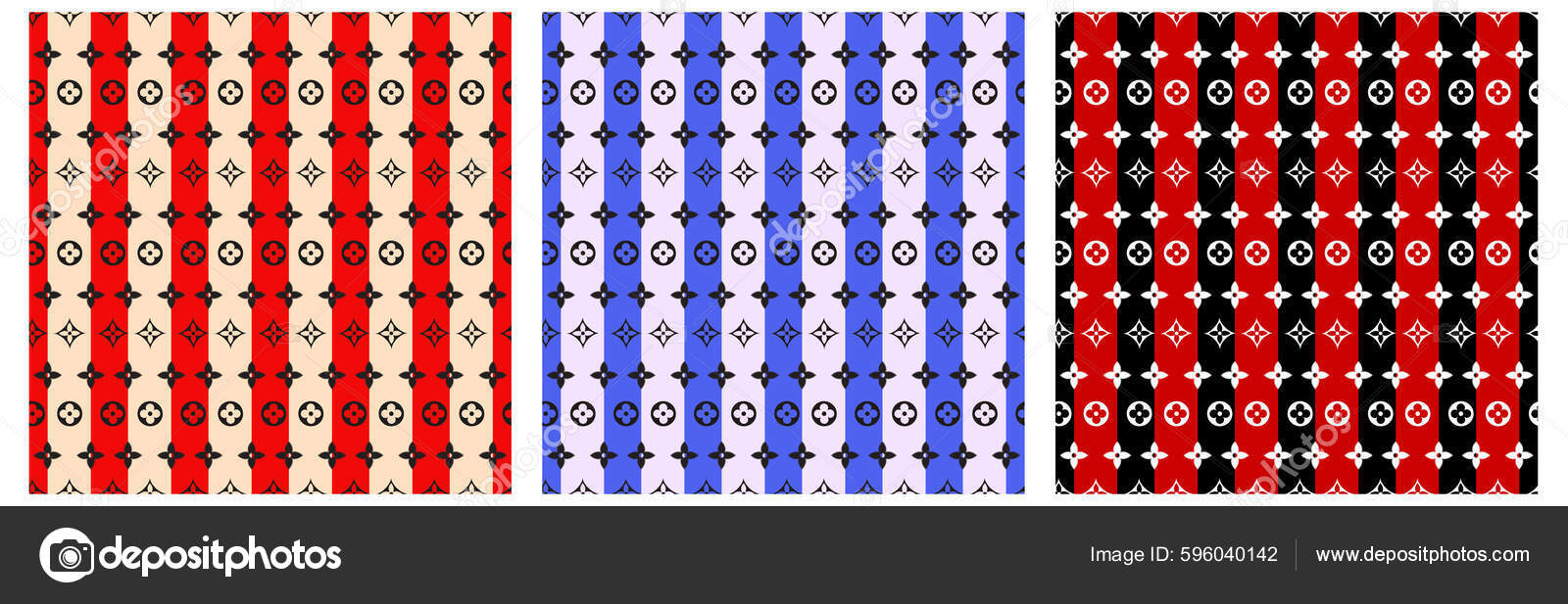 Trendy Seamless Patterns Set Seamless Textile Paisley Motif Pattern ...