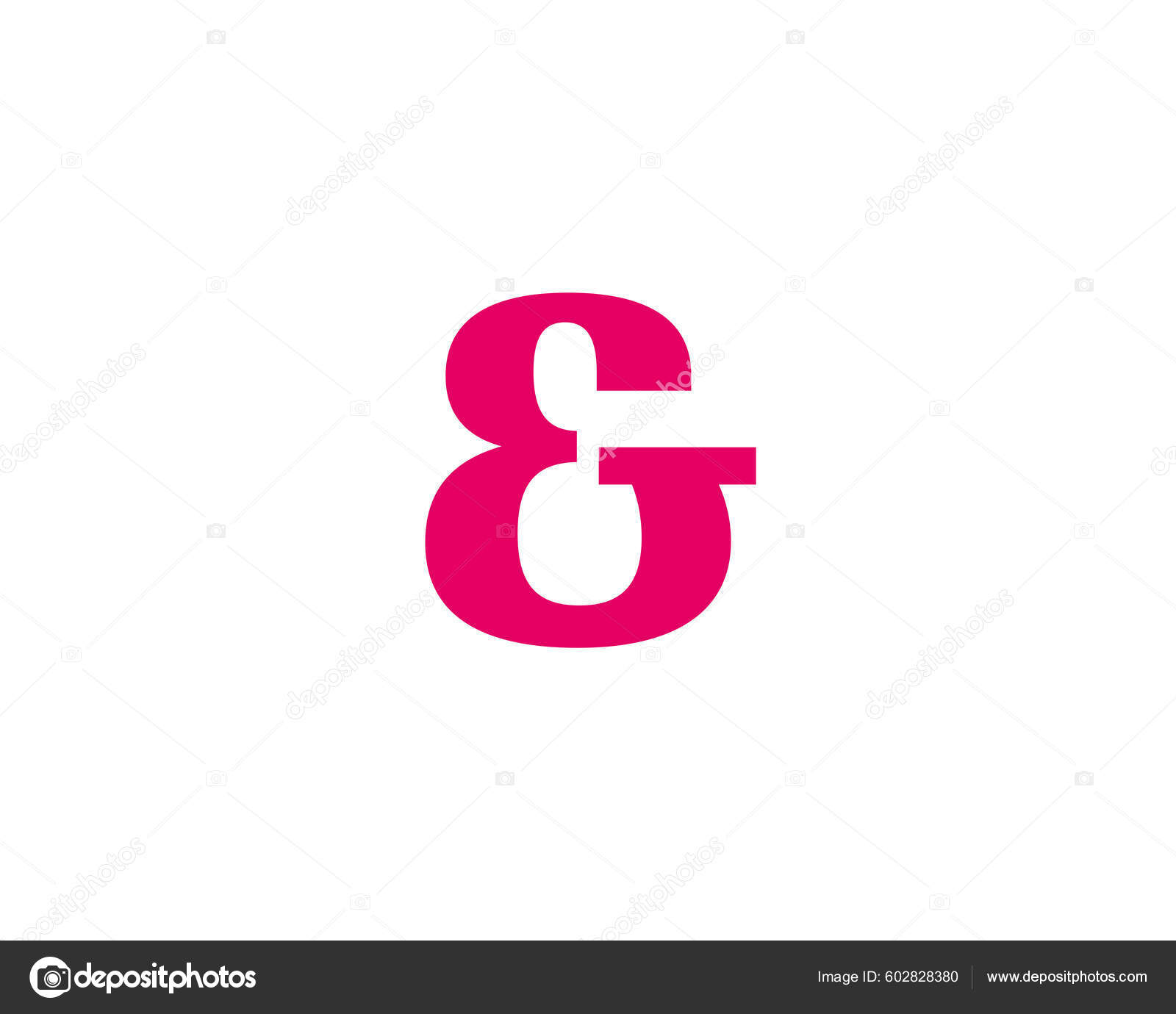 Symbol Ampersand Logo Icon Design Template Elements Stock Vector by ...