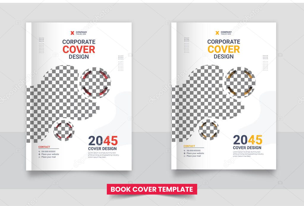 Plantilla de dise o de portada de libro corporativo en A4. Puede adaptarse a Folleto, Informe ...