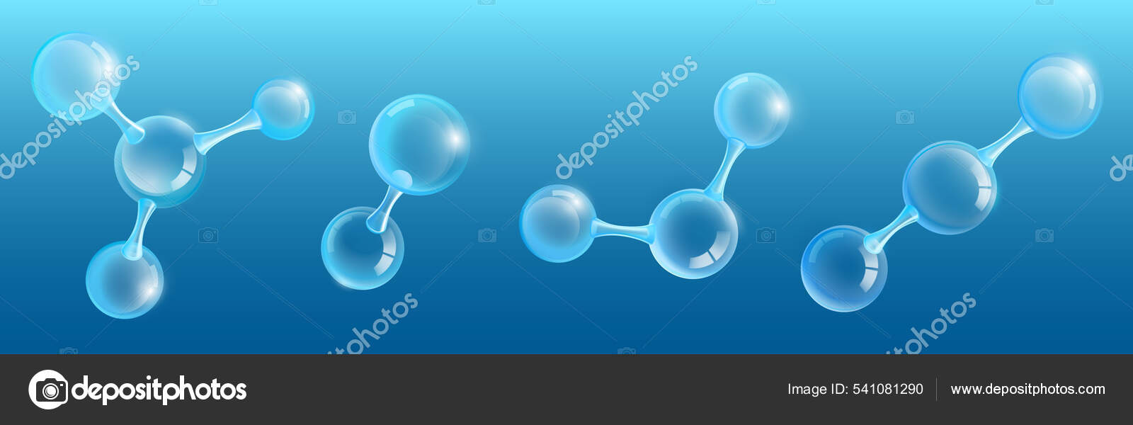 Abstract molecules from shiny glass spheres Stock Vector by ©klyaksun ...