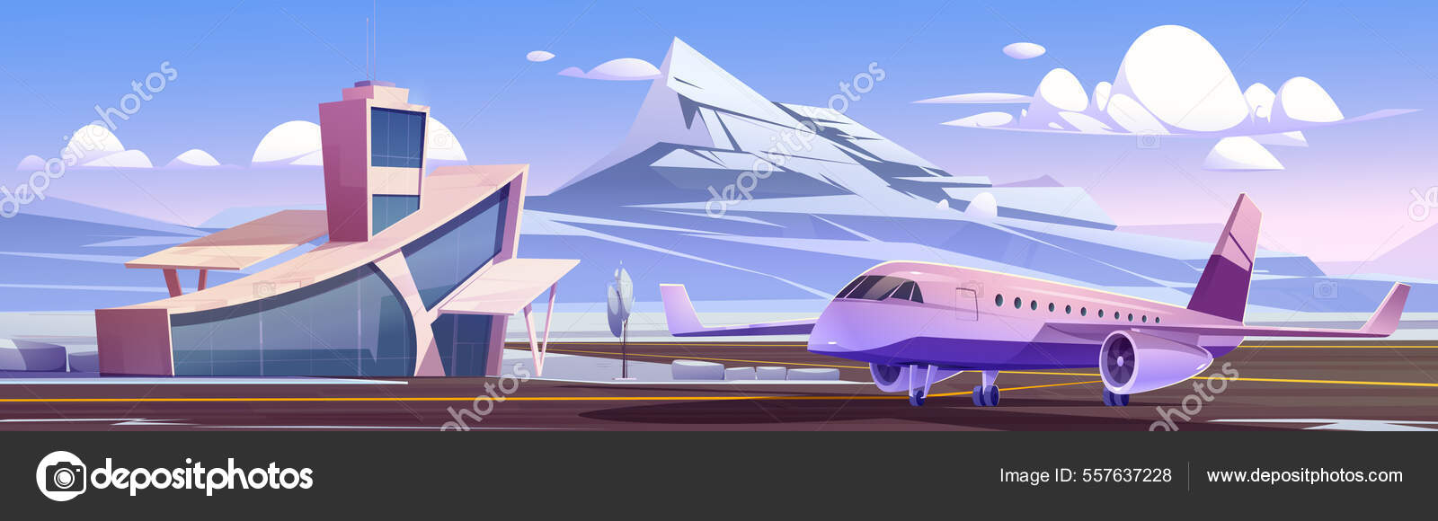 Cartoon Airport Terminal