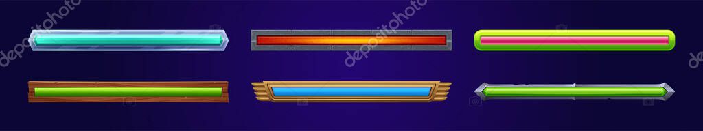 Game loading bar Vector Art Stock Images | Depositphotos