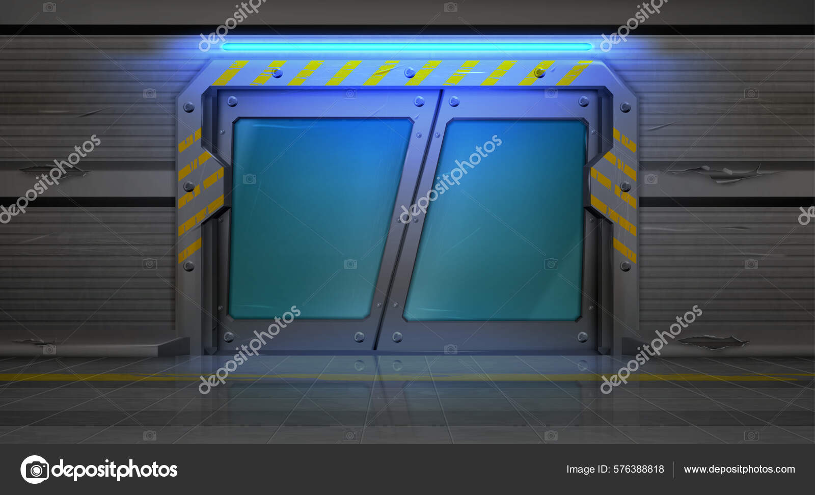 Porta De Metal Futurista Puerta De Metal Puertas Metálicas Futuristas