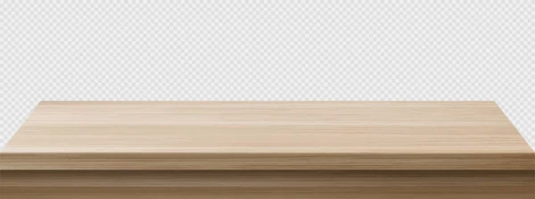 Wooden table perspective view, wood surface of brown desk, kitchen or ...